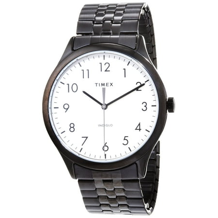 Timex Modern Easy Reader 40mm Mens Black Expansion Band Watch (Model ...