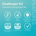 Intex Challenger K2 2-Person Inflatable Kayak with Oars & Pump - Adults ...