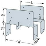 Simpson Strong Tie LPC4Z 4X Adjustable Lumber Post Cap - Quantity 20 ...