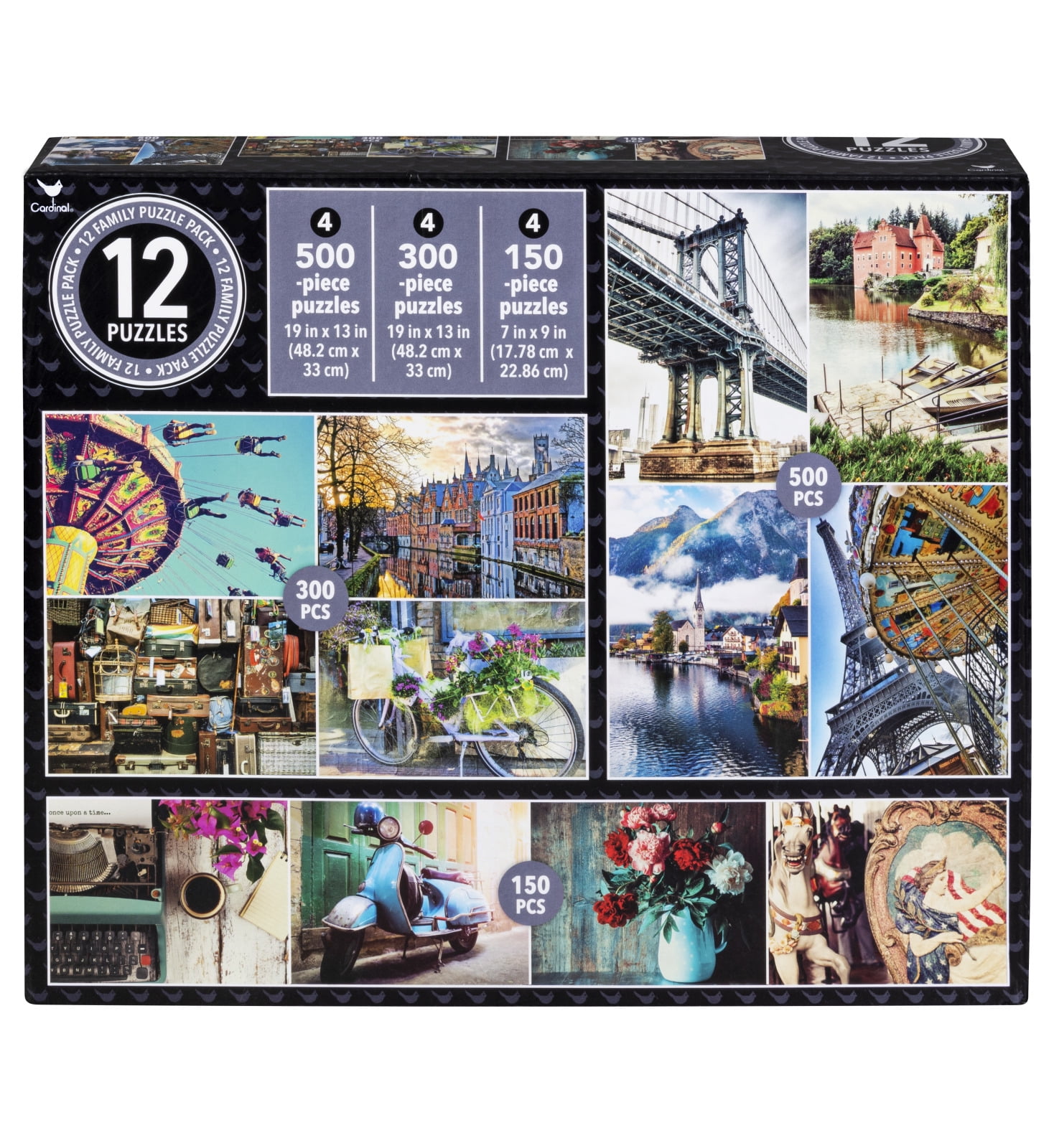 Family 12-Pack of Jigsaw Puzzles - Vintage Photos - Walmart.com