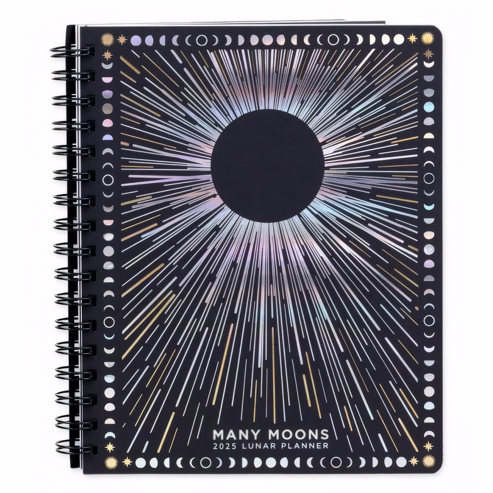Spiral Notebook Planner Lunar Mágico 2025 Muchas Lunas Planificador Con ...