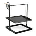 Ash & Ember Adjustable Steel Grill Rack for Open Flame Cooking with ...