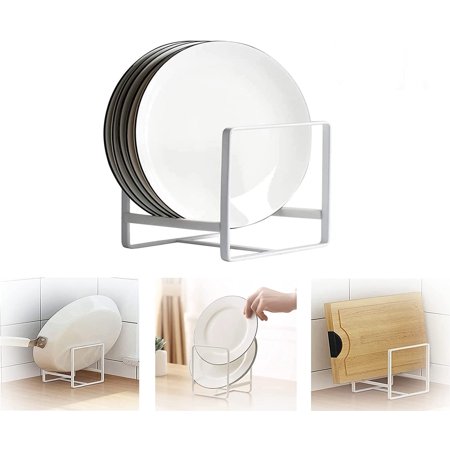 1 Pcs Plate Organizer, Dish Drainer, Plate Cabinet, Metal Dish Drying ...