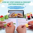 2 Pack Frog Amigurumi Crochet Kit for Beginners, DIY Animal Crochet ...