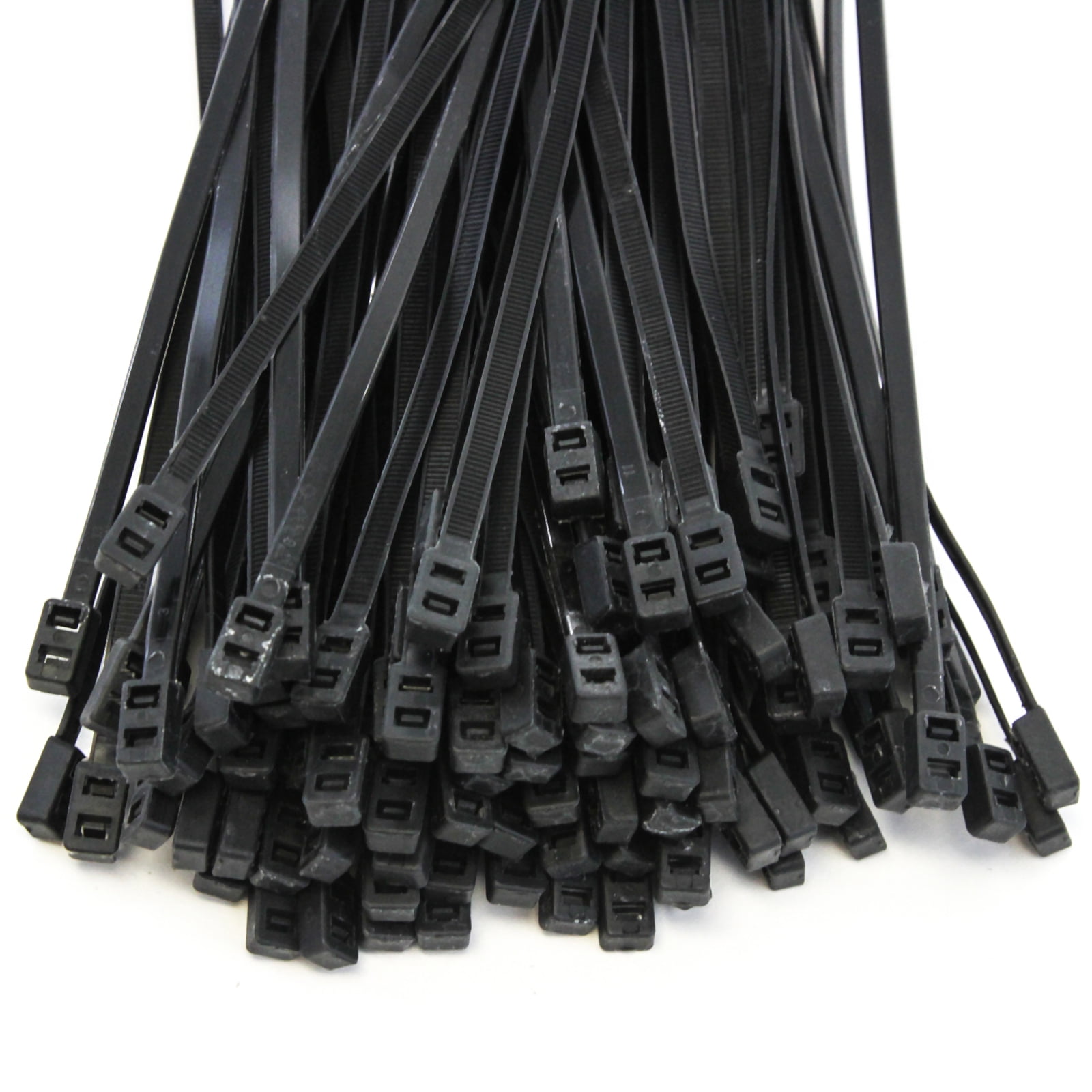 Red Hound Auto 1000 pcs Black 12 inches Double Loop Double Head 50 lbs ...