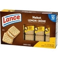 Lance Sandwich Cookies, Nekot Lemon Creme, 10 Individually Wrapped ...