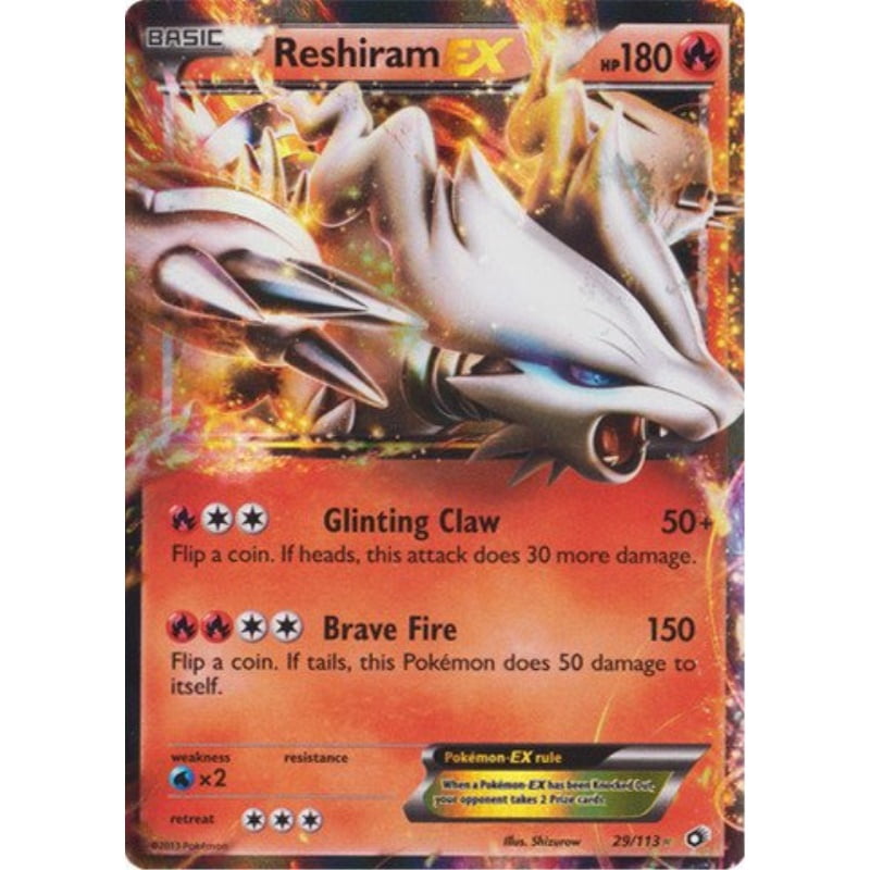 Mega Reshiram Ex Card
