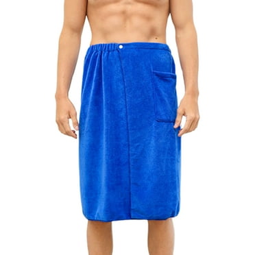TowelSelections Men's Wrap Adjustable Cotton Terry Shower Bath Gym ...