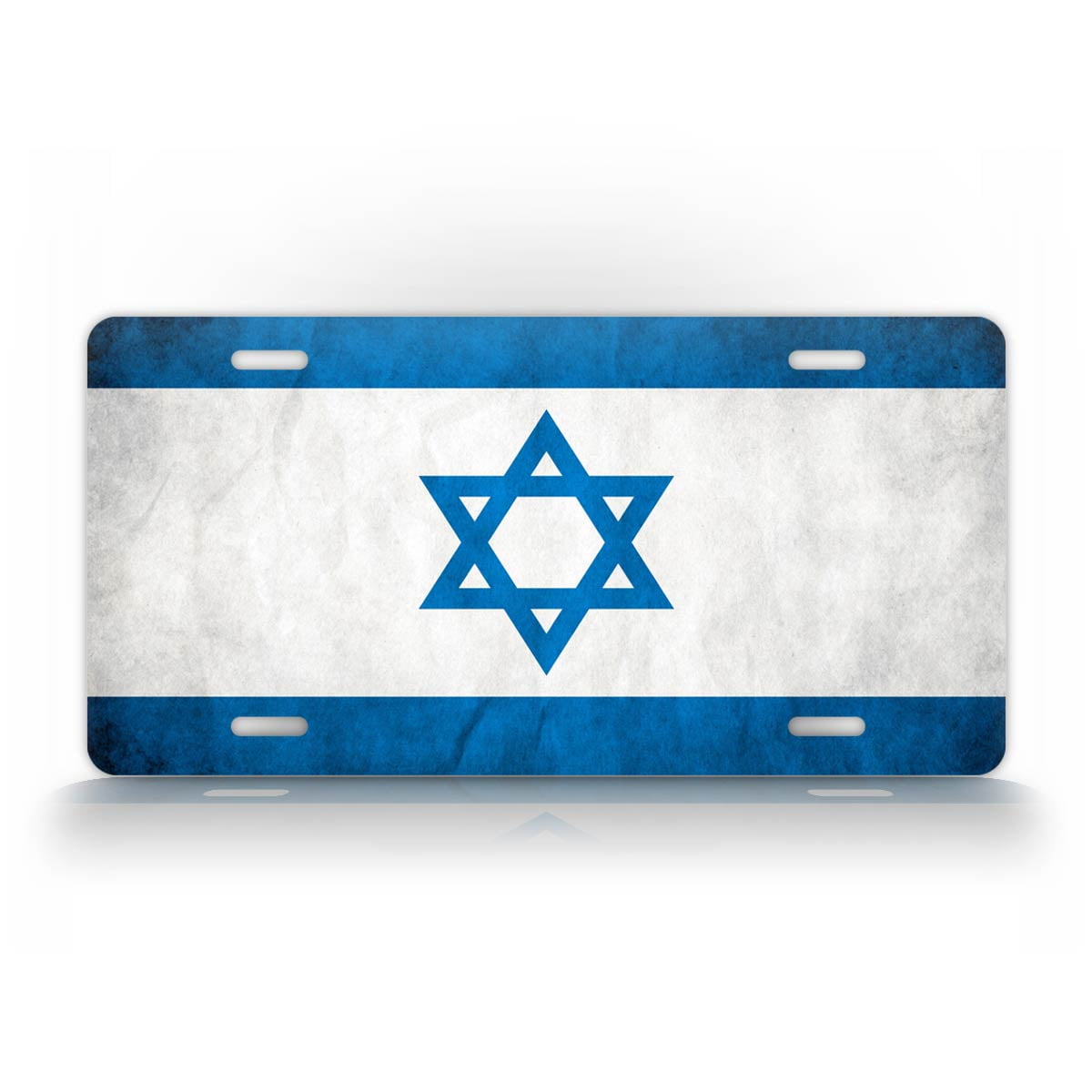 Israel Flag License Plate Israeli Star of David Auto Tag - Walmart.com