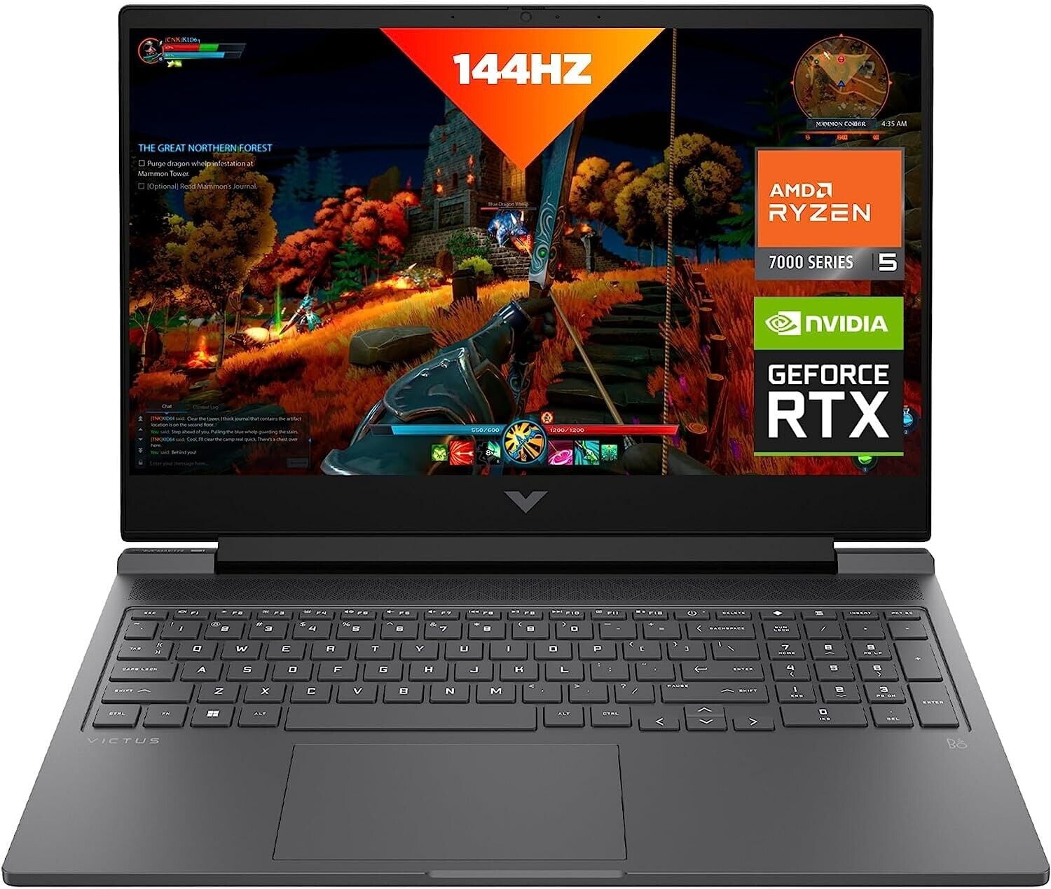 HP Victus 16 Laptop, FHD IPS 144Hz Display, AMD Ryzen 5 7640HS, 16 GB ...