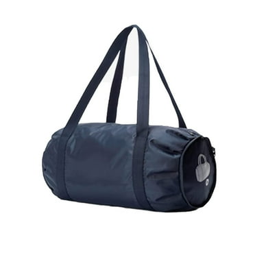DALIX 14" Small Duffel Bag Gym Duffle Two Tone in Black with Shoulder ...