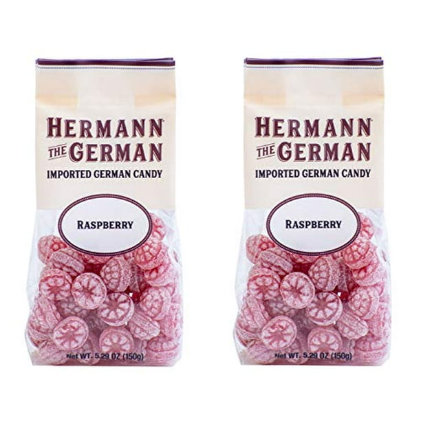 Hermann the German Hard Candy - Imported - Pack of 2 (Raspberry ...