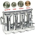 Advantus Four-barrel Money Changer Chrome Steel Silver Coin Holder with ...