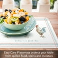 CounterArt "Countryside Roosters" 4-Pack Reversible Tabletop Placemats ...