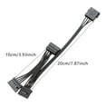 15Pin Male to 3/4/5/6 Big 4Pin Female Power Extension Cable 15Pin Power ...
