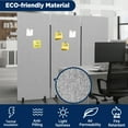 Office Acoustic Room Divider with Wheels, Sound Proof Dividers ...