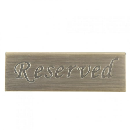 Restaurant Reserved Sign, Running Water Reserved Sign, Stainless Steel ...