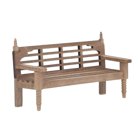 1:12 Dollhouse Miniature Garden Bench, Lifelike Unpainted Improves ...