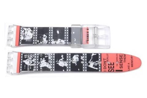 Swatch Replacement Plastic Film Design 17mm Watch Strap - Walmart.com