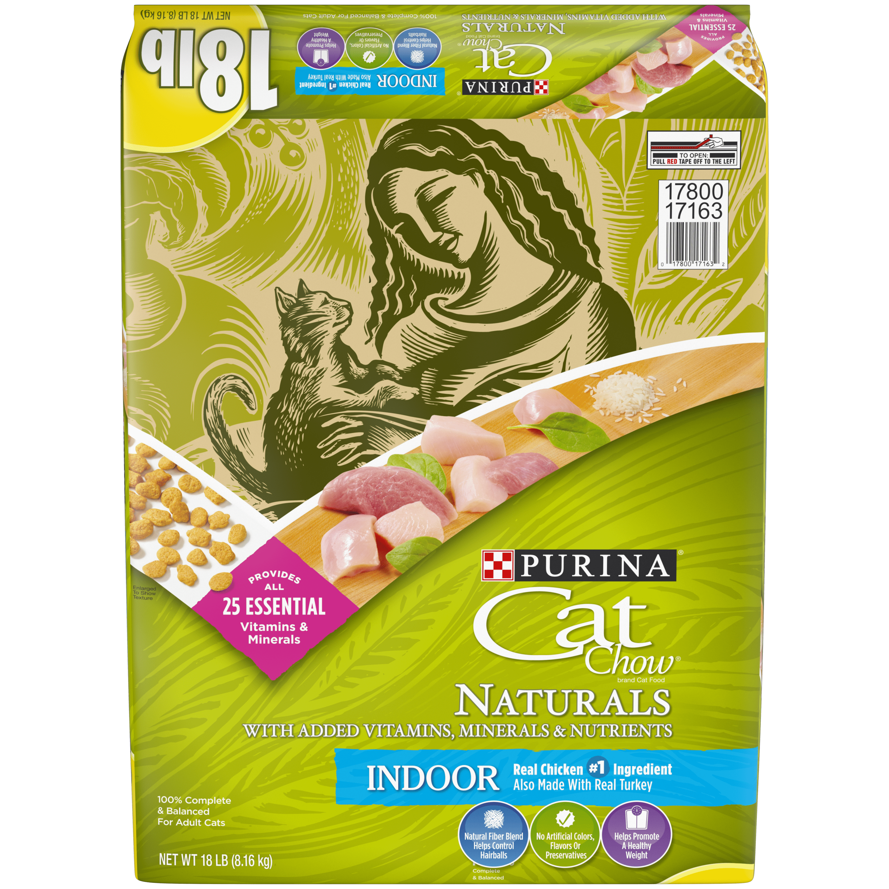 Purina Cat Chow Hairball Healthy Weight Indoor Natural Dry Cat Food