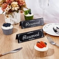 Acrylic Reserved Table Signs Tent Signs for Restaurant Bar Black ...