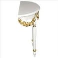 Design Toscano Louis XVI-Style Crescent Golden Ribbon Wall Console ...