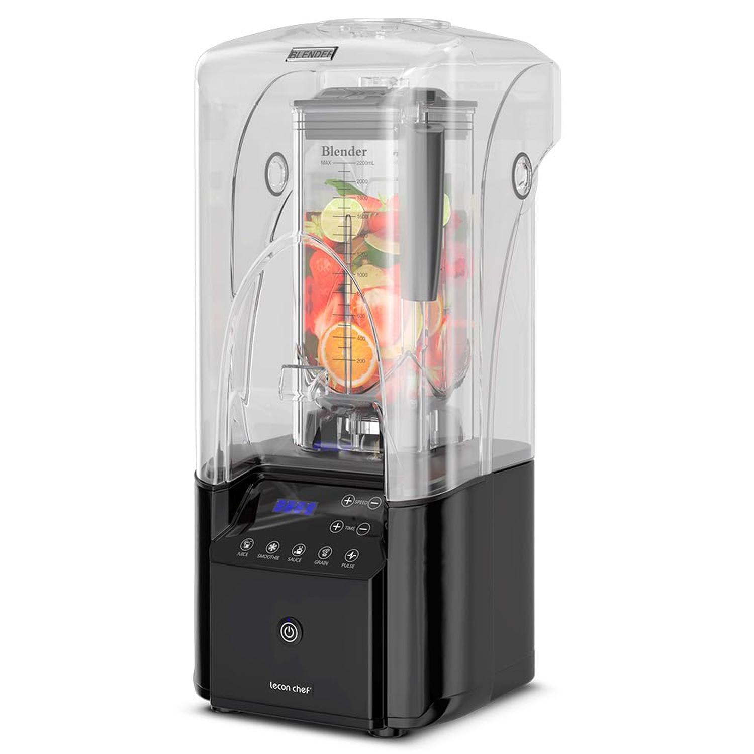 Lecon Chef - Licuadora de escudo silencioso comercial de 2200 W ...