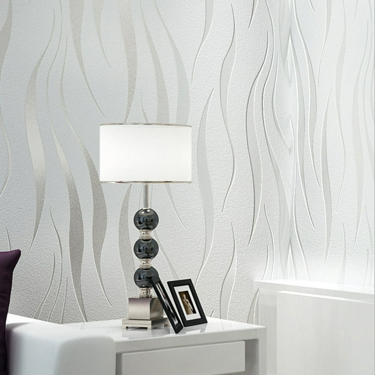White Wall With Embossed
