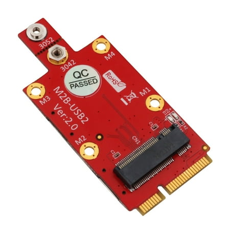 Peggybuy M2 Key B to Mini PCI Express Adapter w/2 NANO SIM Card Slots ...