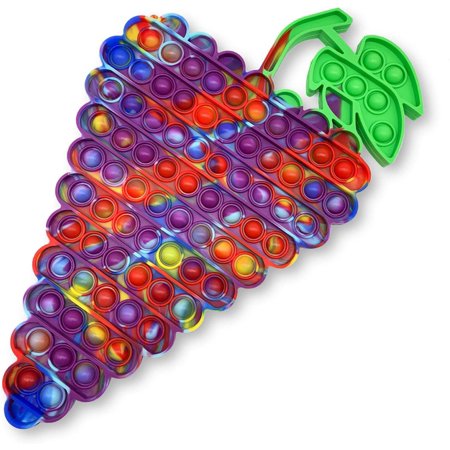 14in Big Grape Pop Push Toy Sensory Bubble Stress Toy, Fidget Push Toys ...