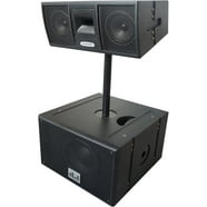 Proreck Club 6000 15-inch 6000W Stereo PA Speaker System, Bluetooth, 2 ...