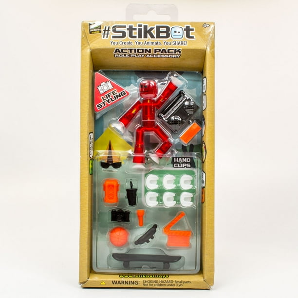 Stikbot Action Pack Series 2 - Life Style Accessories Set with clear ...