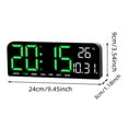 Large LED Digital Alarm Clock Modern Minimalist Design Big Display Easy ...