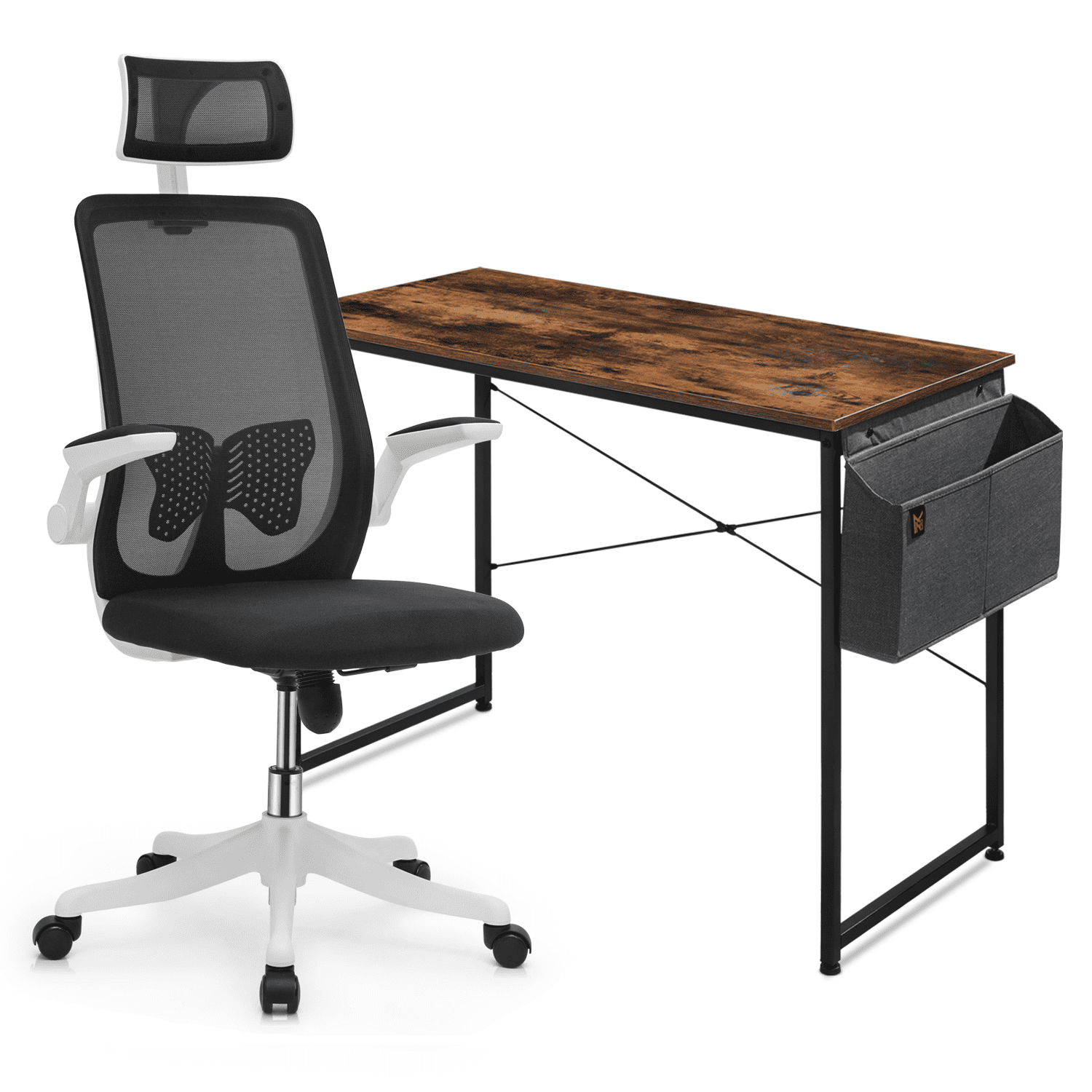 Magshion Computer Desk & Chair Set, Ergonomic High Back Office Chair ...