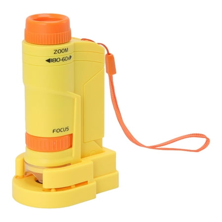 Kids Handheld Microscope, Square Handle Pocket Microscope Easy Carry ...