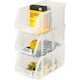 IRIS Medium Stacking Bin, Clear - Walmart.com