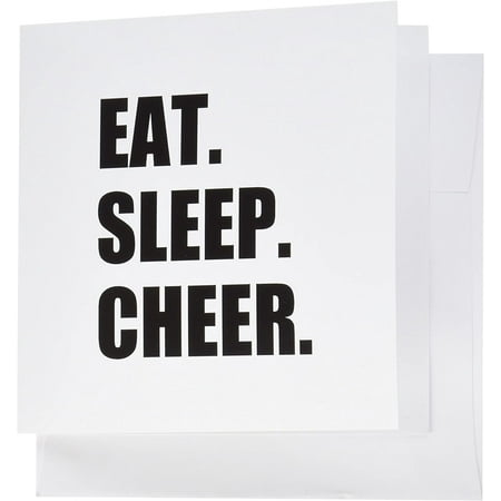 8 x 8 x 0.25 Inches Eat Sleep Cheer - Pionate About Cheerleading - Fun ...