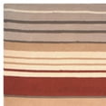 SAFAVIEH Lexington Makayla Abstract Striped Wool Area Rug, Red/Multi, 4 ...