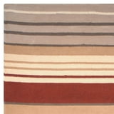 SAFAVIEH Lexington Makayla Abstract Striped Wool Area Rug, Red/Multi, 4 ...
