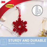 3M Command 17026 Adhesive Hooks Clips Hangs Xmas Fairy Lights 20Ct ...