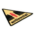 Antisocial Yellow Sign Patch, Funny Patches - Walmart.com