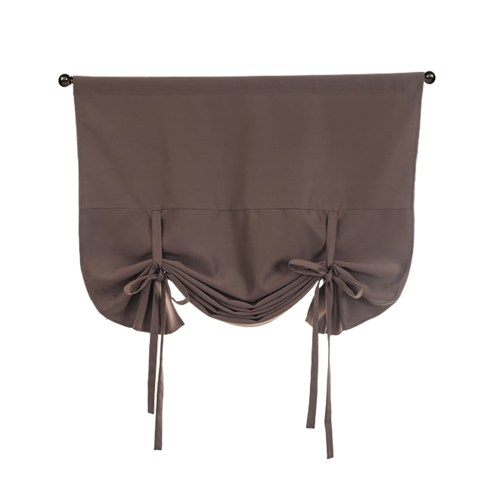 Tie Up Shade for Window Thermal Insulated Room Darkening Rod Pocket ...