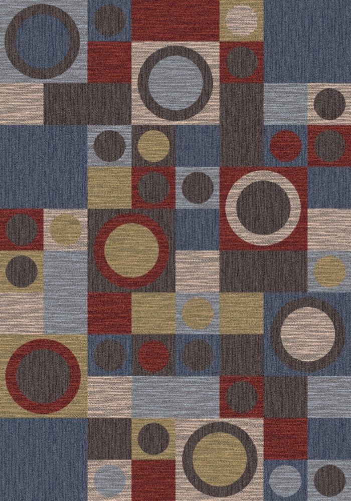 Milliken Pastiche Area Rug RIALTO BLUESTONE Rialto Bluestone Circles ...