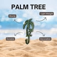 Cast Iron Palm Tree Wall Hooks - Set of 3, 8"x4" Tropical Decorative ...