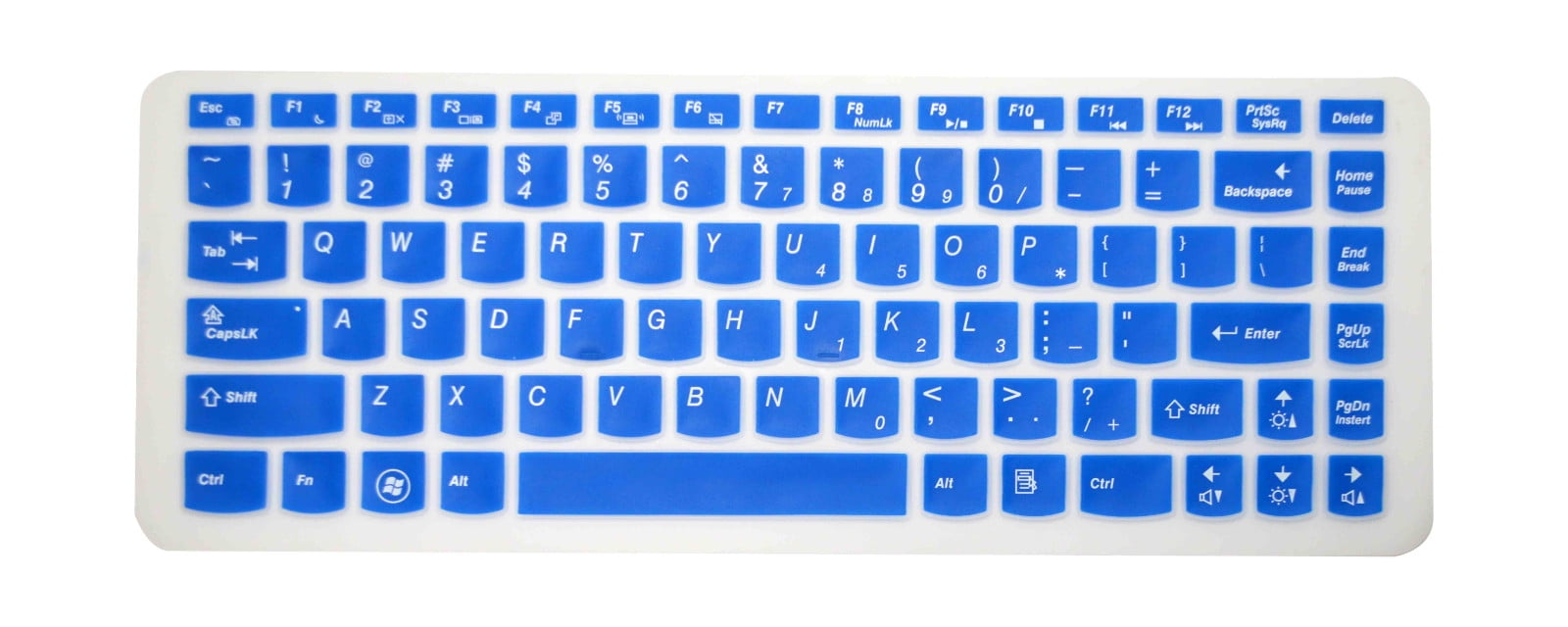 PcProfessional Blue Ultra Thin Silicone Gel Keyboard Cover for Lenovo ...