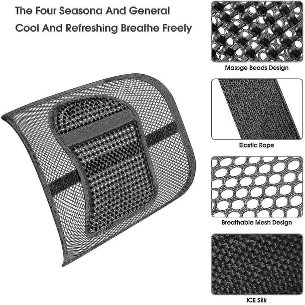 Office Chair Backrest, Lower Back Mesh Pad, For Men And Women, Office ...