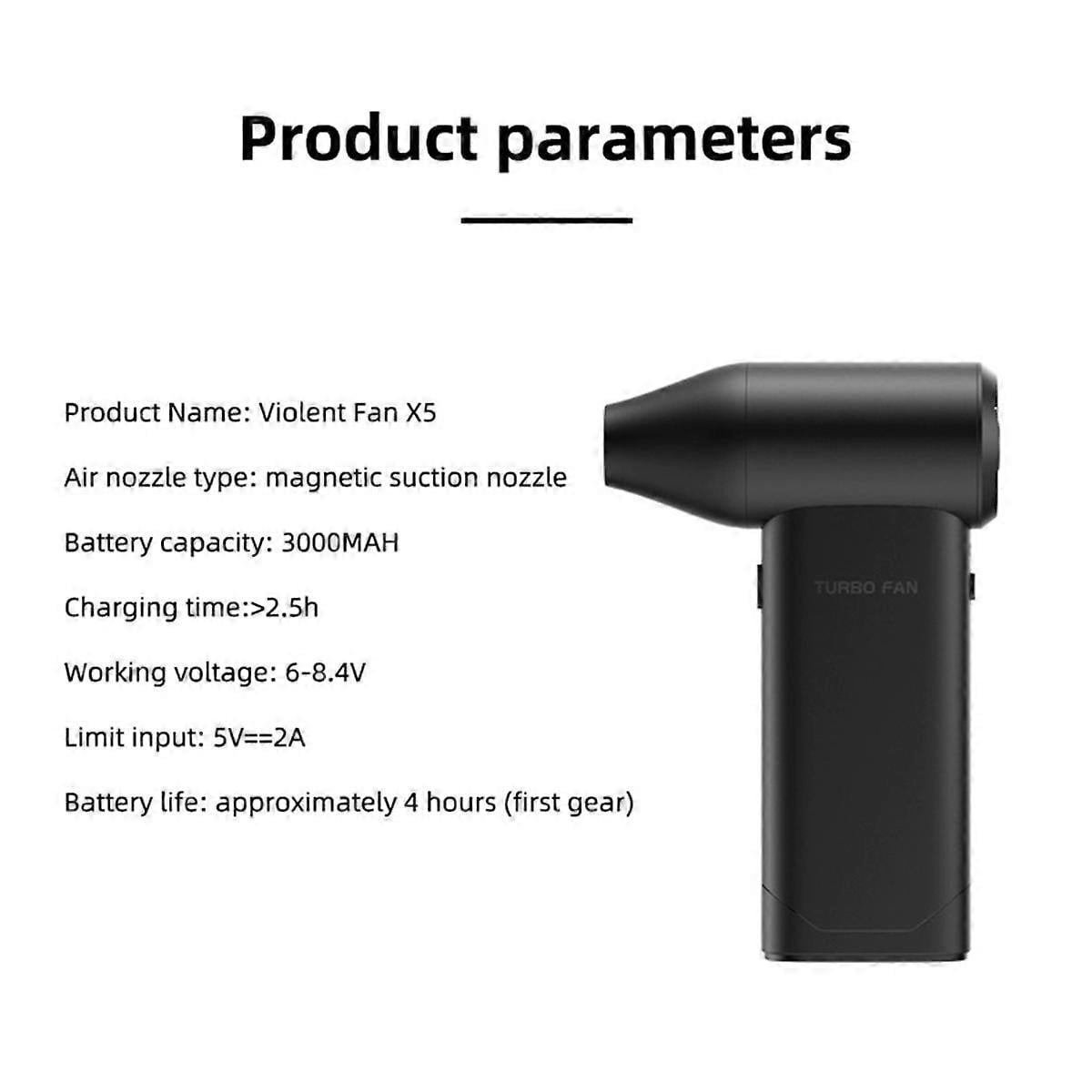X5 Jet Blower 130000 RPM Electric Jet Fan Super Jet Fan Blower Violent ...