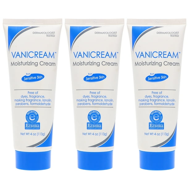 Vanicream Moisturizing Skin Cream for Sensitive Skin 4 oz 3 Pack ...
