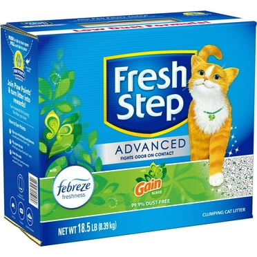 Fresh Step Non-Clumping Premium Cat Litter with Febreze Freshness ...