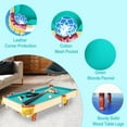 BluBlu Park Mini Pool Table, Tabletop Game Set Portable Billiard, Green ...